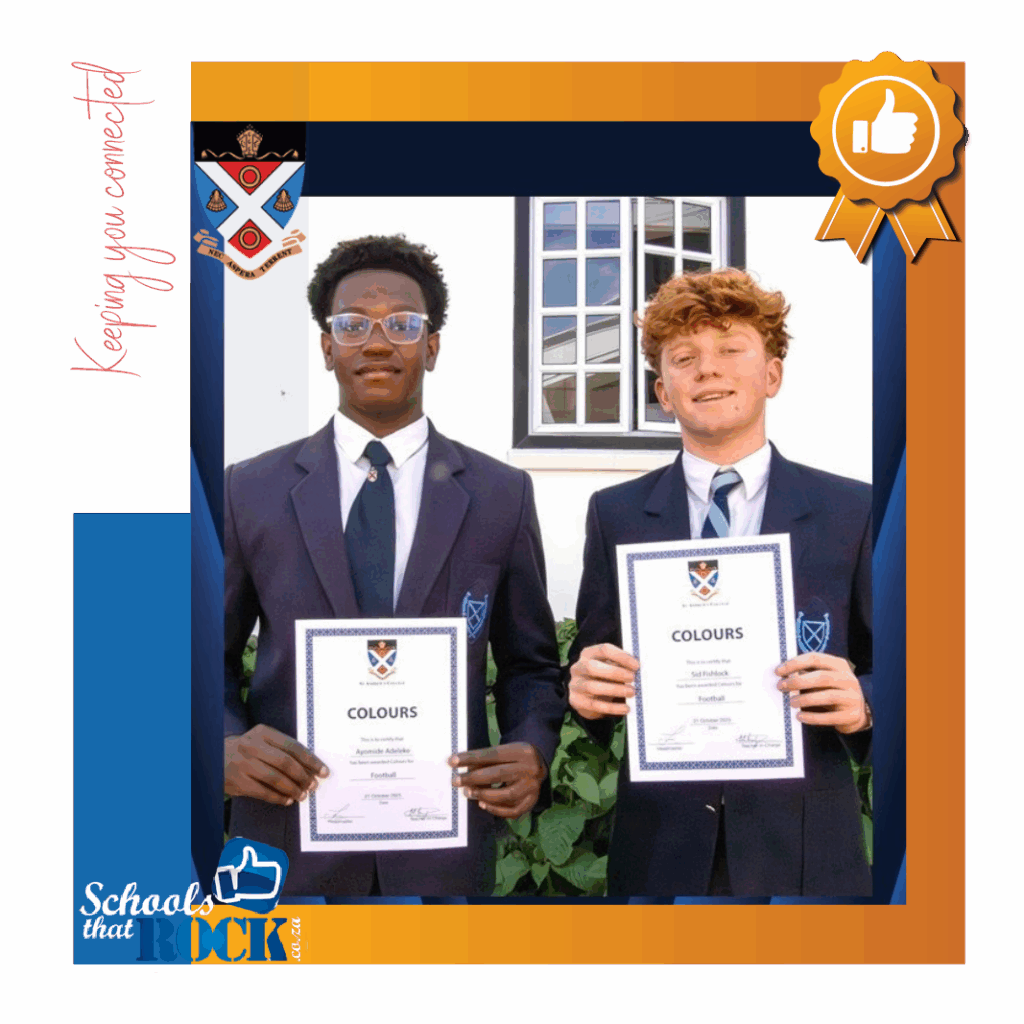 Football Colours - St Andrew's College outstanding achievement