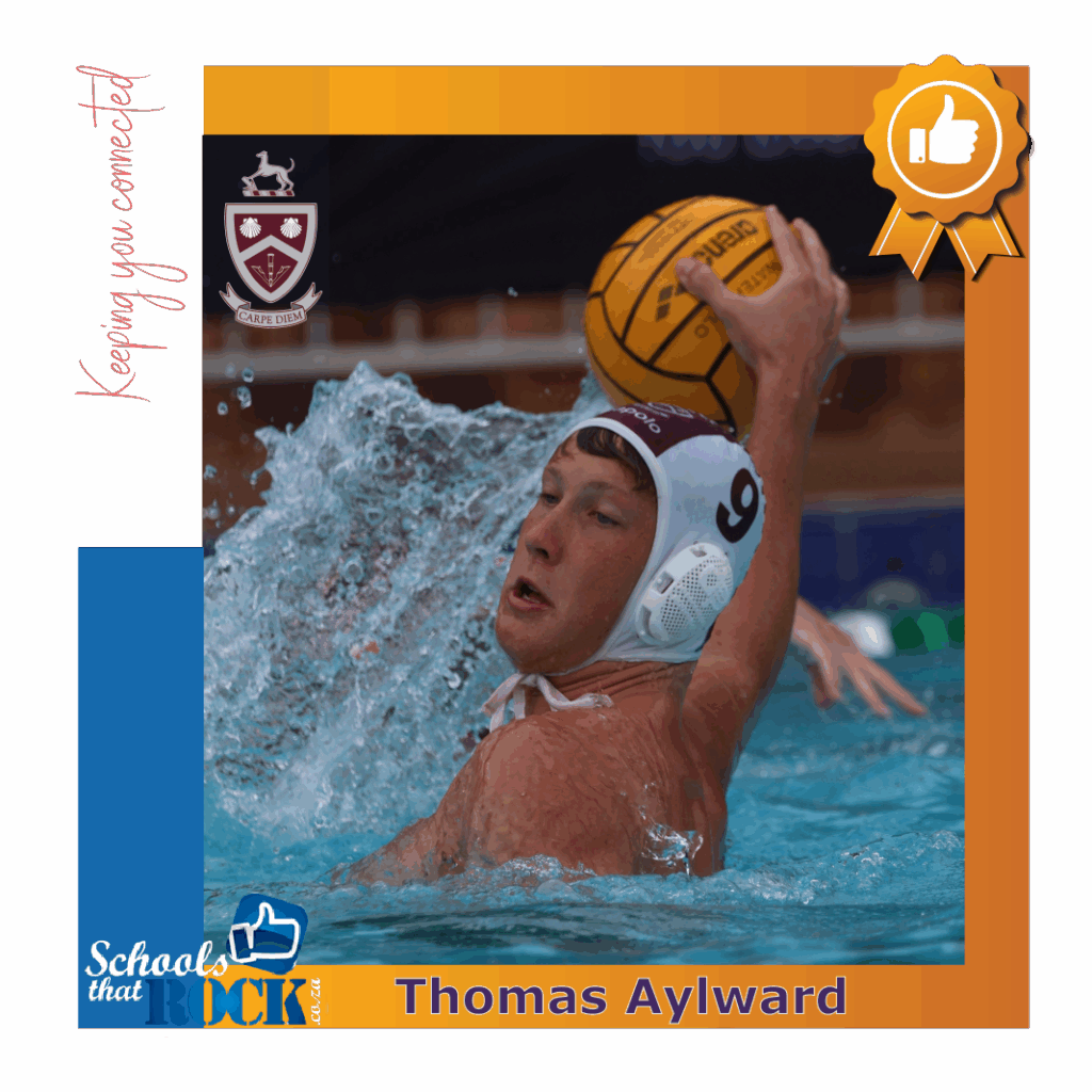 KZN U19A water polo - Kearsney's Thomas Aylward, captain