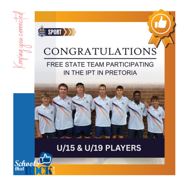 IPT in Pretoria - Grey College Players in Free State Team