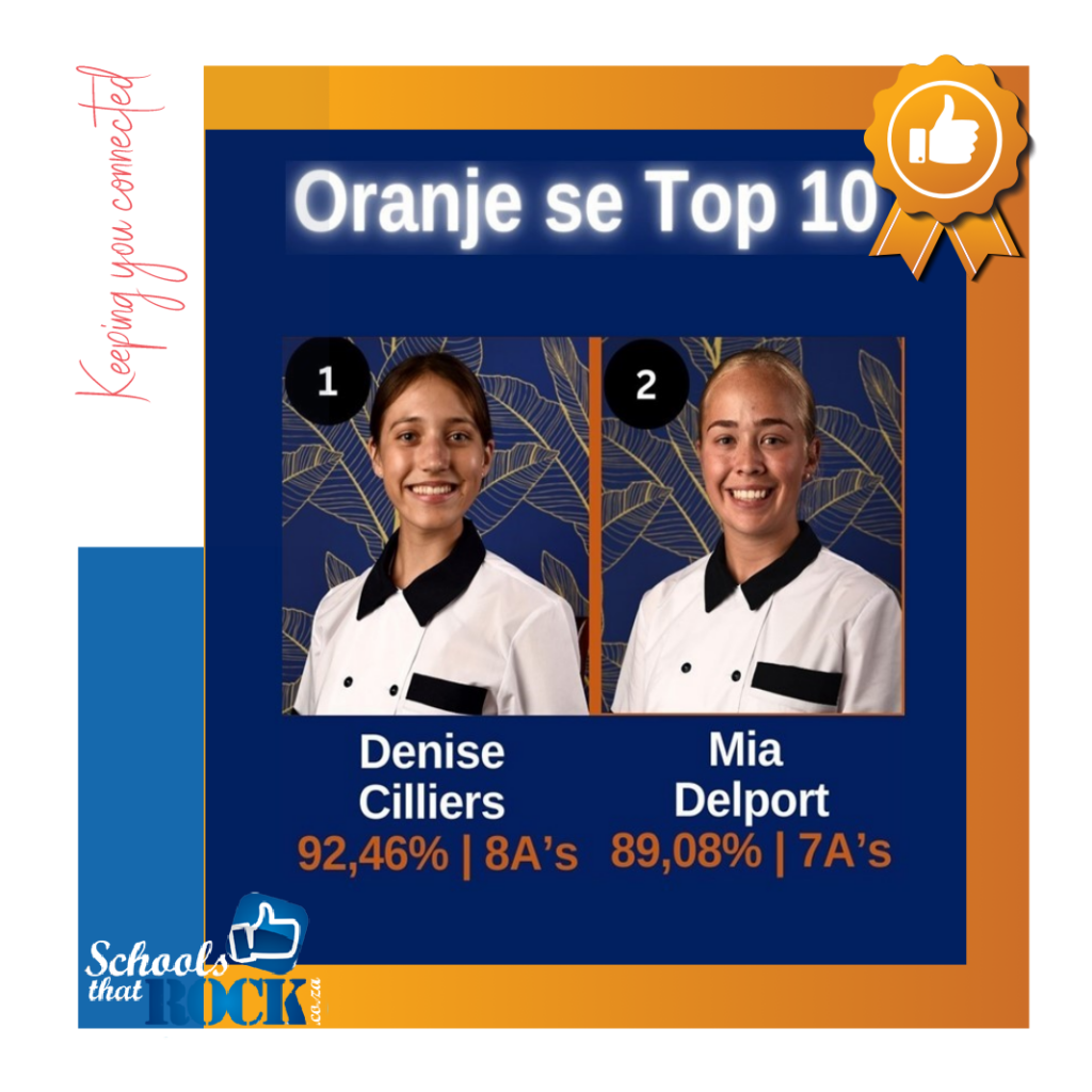 Matriekklas van 2025 - Hoër Meisieskool Oranje