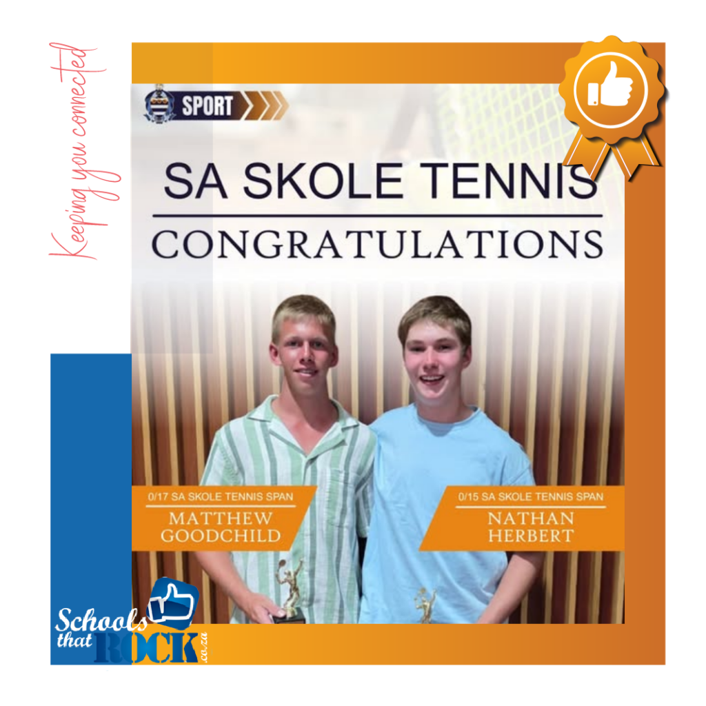 SA Schools Tennis teams - Grey College outstanding achievement